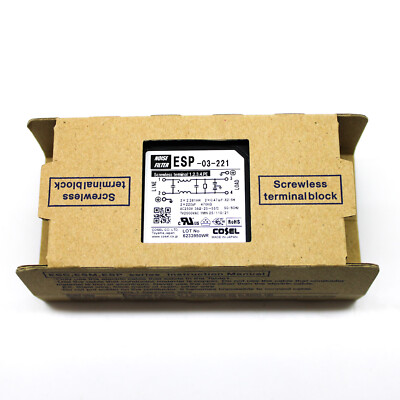 Cosel Single Phase ESP Series 3A 250VAC Single Stage Terminal Block ESP ...