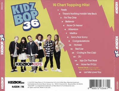 KIDZ BOP KIDS - KIDZ BOP 36 NEW CD 888072036611 | eBay