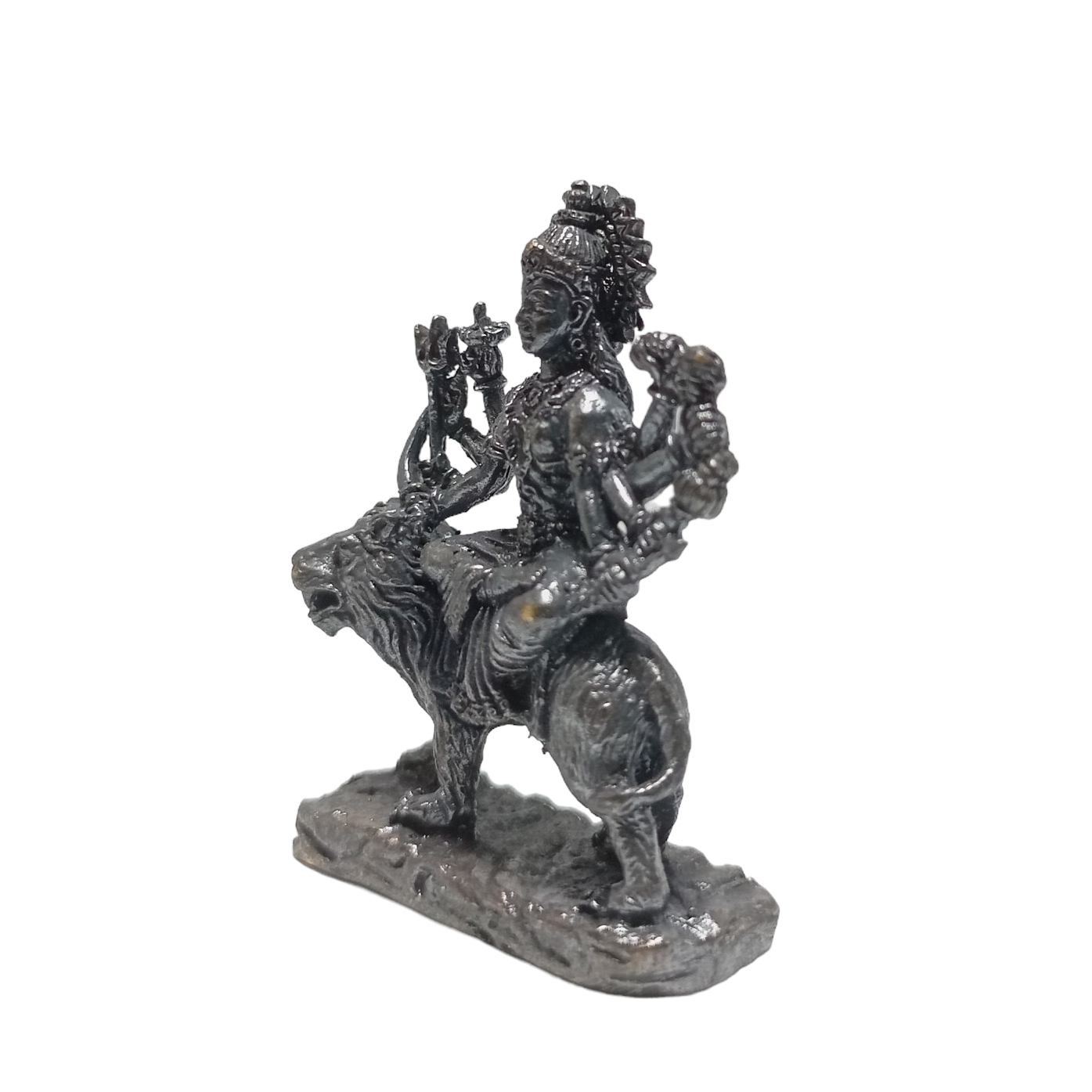 Durga Maa Brass Statue Black Hindu Goddess of Victory Murti Devi ...