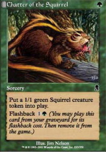 Chatter of the Squirrel - Foil Odyssey Lightly Played, English - MTG | eBay