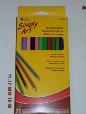 LOEW CORNELL SIMPLY ART PENCILS, 36PCS ASST COLORS : "NEW" | eBay