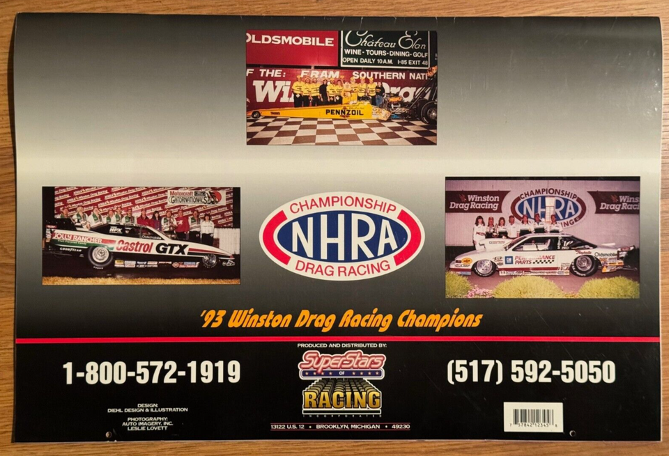 1994 Superstars of Drag Racing Calendar 17" x 11" | eBay