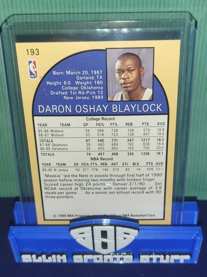 MOOKIE BLAYLOCK 1990 NBA Hoops Rookie Card No. 193 | eBay