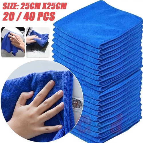 20/40* Microfiber Cleaning Cloth No-Scratch Rag Car Polishing Detailing ...