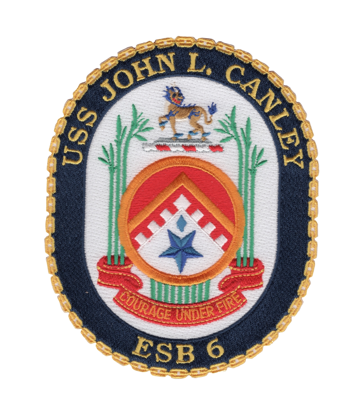 USS John L. Canley ESB-6 Patch | eBay
