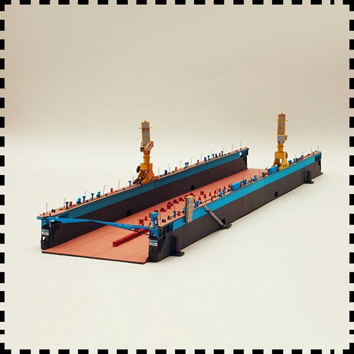 1:400 Scale Ostrow II Poland Floating Dock DIY Handcraft Paper Model ...