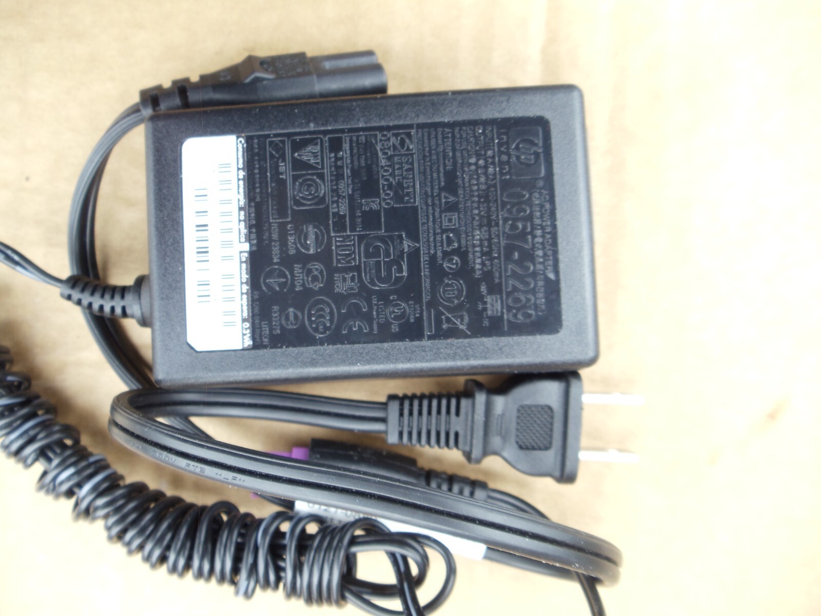 Genuine 3-Pin AC Printer Power Adapter 32V 625mA HP Officejet J4500 ...