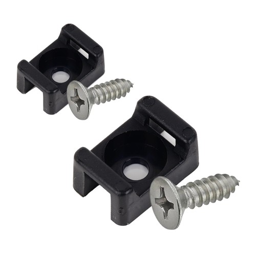 180 sets Cable Zip Ties Base Mount Scre Fixing Holder Organizer Black L ...