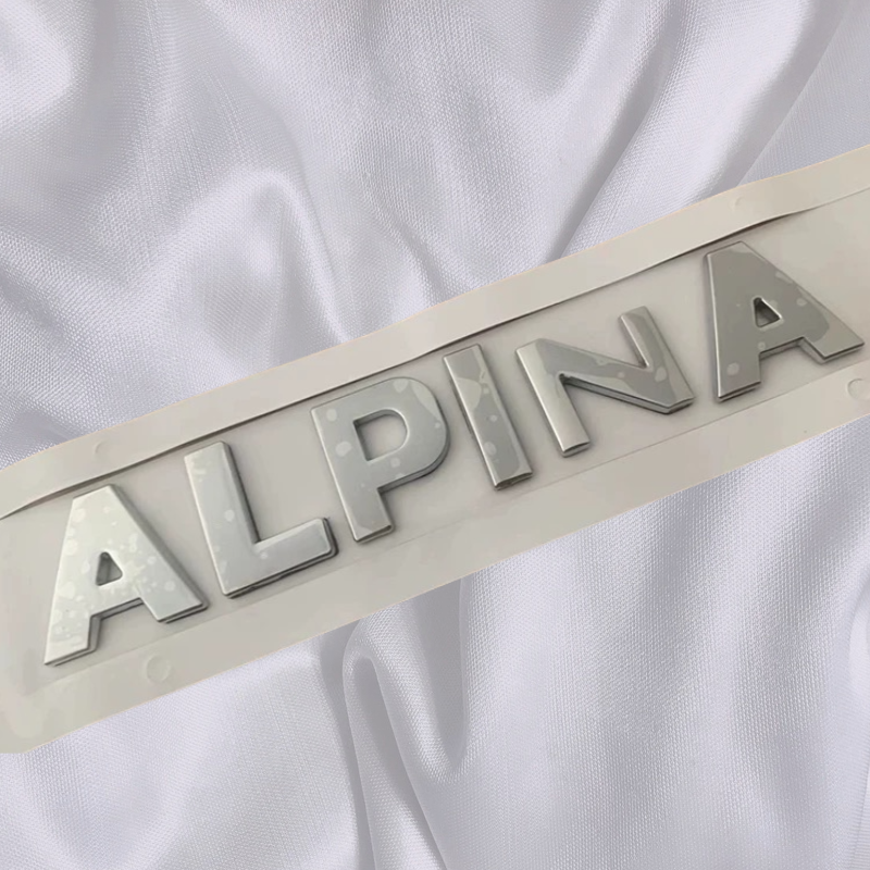 2x Chrome For Alpina B7 Trunk Emblem Badge Decal Sticker B3 B4 B5 B6 B7 ...
