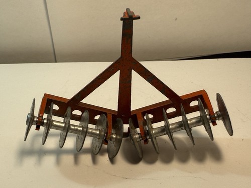 Vintage Diecast Toy Harrow Farm Implement Metal Cultivator Tootsie Toy ...