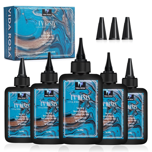 VIDA ROSA 500g UV Resin Upgraded Low Viscosity and Low Shrinkage Kit ...