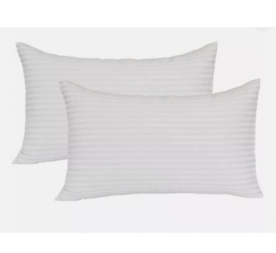 Luxurious BHS HOTEL PILLOWS Pair 2 & 4Pack-Soft White Stripe Pillows ...