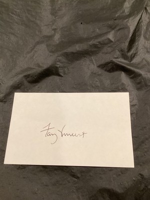 Fay Vincent/BB Comish Autographed 3 x 5 Index Card (d. 2025) | eBay