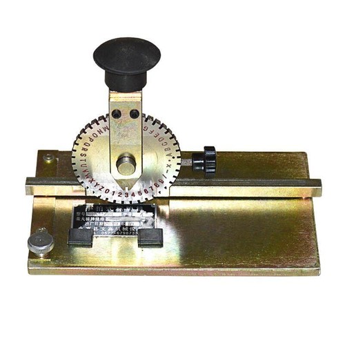 Hand beat type label printer metal sign markin machine digital letter ...