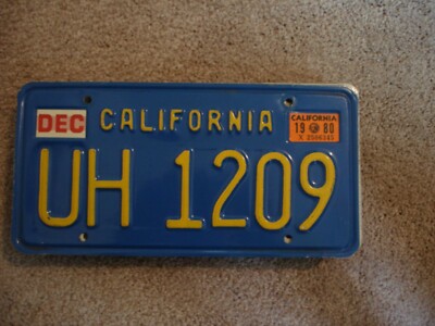 CALIFORNIA BLUE * LICENSE PLATE BUY ALL STATES HERE FREE SHIPPING | eBay