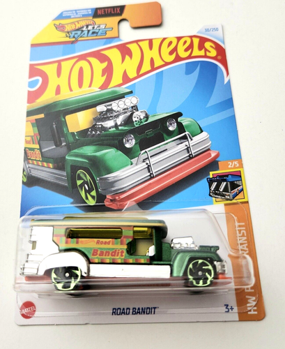 Hot Wheels Road Bandit Green #30 30/250 - 2024 HW Fast Transit | eBay
