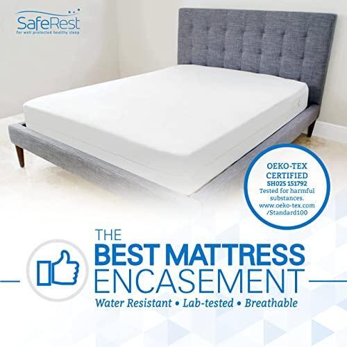 SafeRest Zippered Mattress Protector - Premium 15-18 Inch Waterproof ...