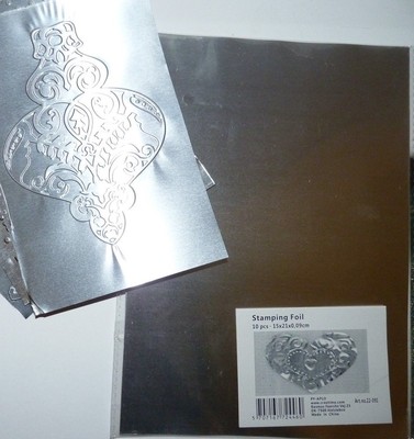 STAMPING FOIL Embossing Craft Metal 10 x A5 size sheets | eBay UK