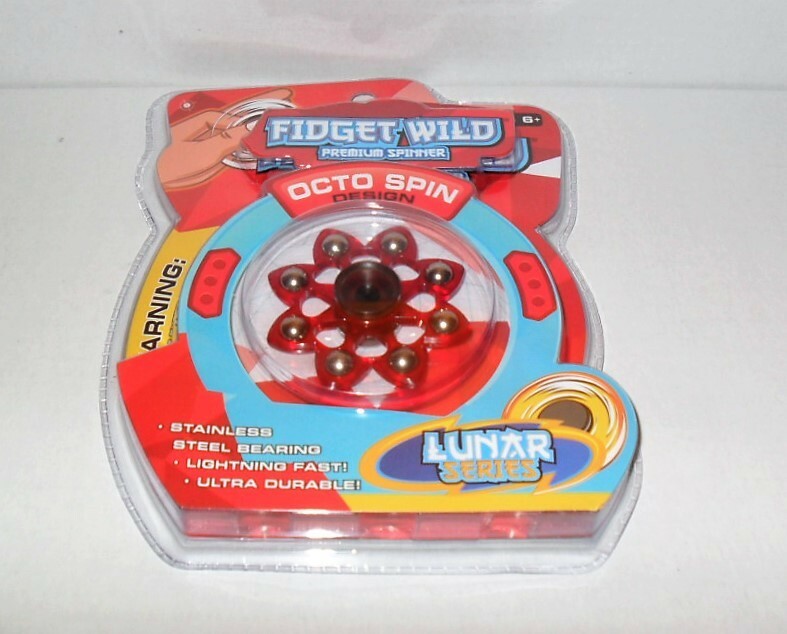FIDGET WILD PREMIUM SPINNER OCTO SPIN LUNAR SINGLE AS PICTURED RED ...
