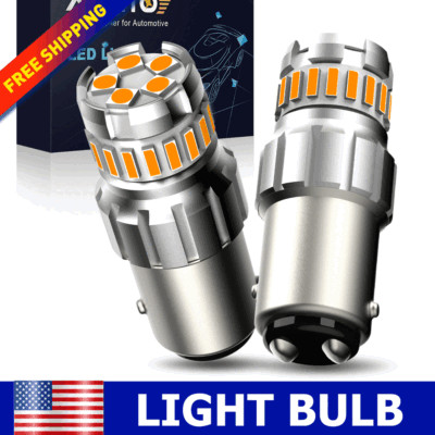 AUXITO 1157 LED Turn Signal Light Bulbs Amber Anti Hyper Flash CANBUS ...