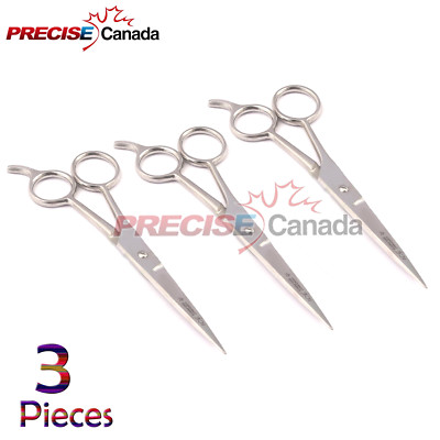 3 Pcs Hair Cutting Scissors/Barber Shears 6.5" - ICE TEMPERED | eBay