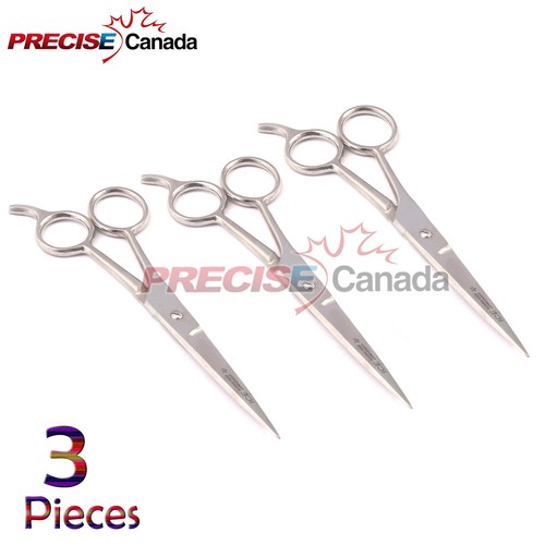 3 Pcs Hair Cutting Scissors/Barber Shears 6.5" - ICE TEMPERED | eBay