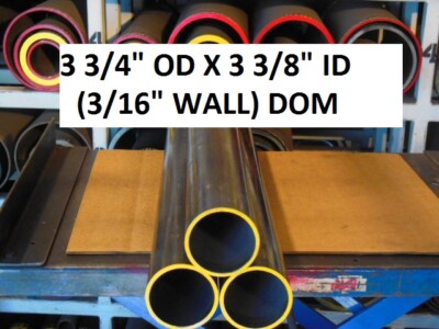 E0334 DOM ROUND STEEL TUBE 3.750 OD X 3.375 ID (.187 WALL) 27" LONG | eBay