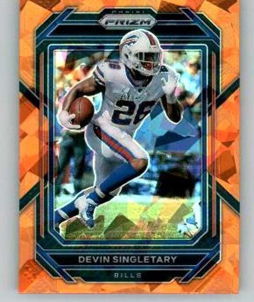 2022 Panini Prizm - Orange Ice Prizm #30 Devin Singletary for sale ...