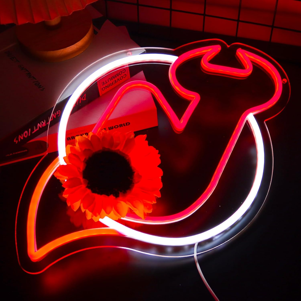 Ice Hockey Neon Sign for Hockey Room Decor、Man Cave， Light up Signs for ...