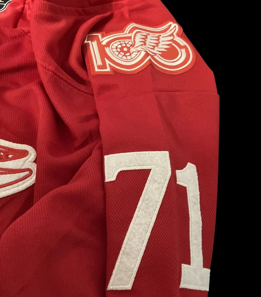 Dylan Larkin #71 Detroit Red Wings 100 Year Centennial Jersey - Size 52 ...