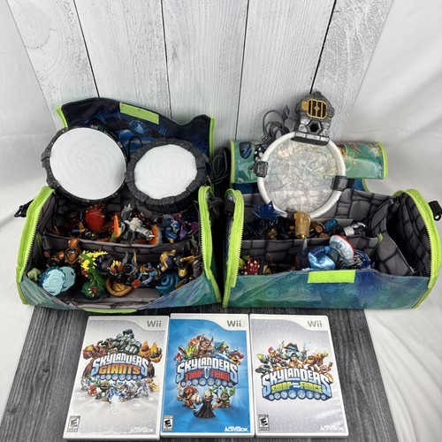 Nintendo Wii Skylanders Games Figures & Portals Lot Giants Trap Team ...