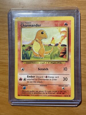Pokémon TCG Charmander Base Set 46/102 Regular Unlimited Common | eBay