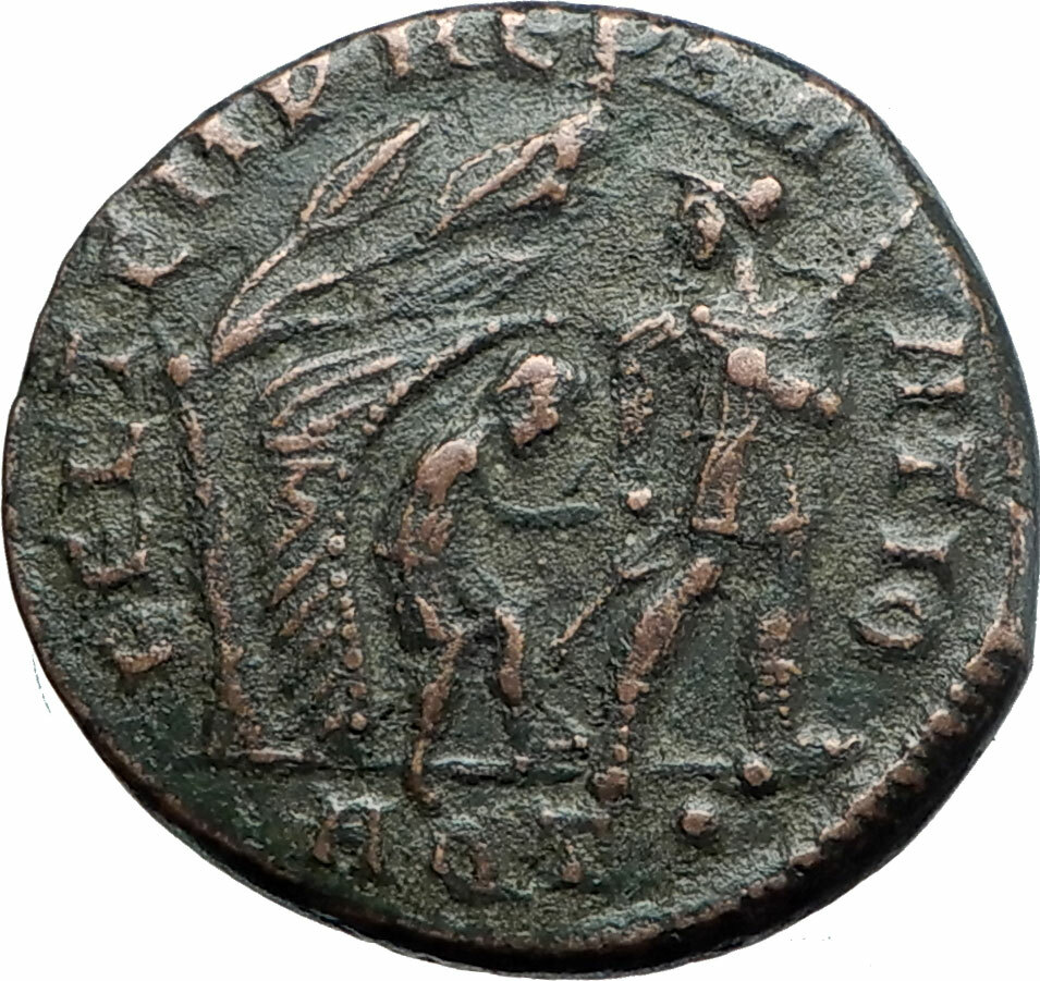 CONSTANS Authentic Ancient 347AD Genuine Roman Coin Soldier i80011 | eBay