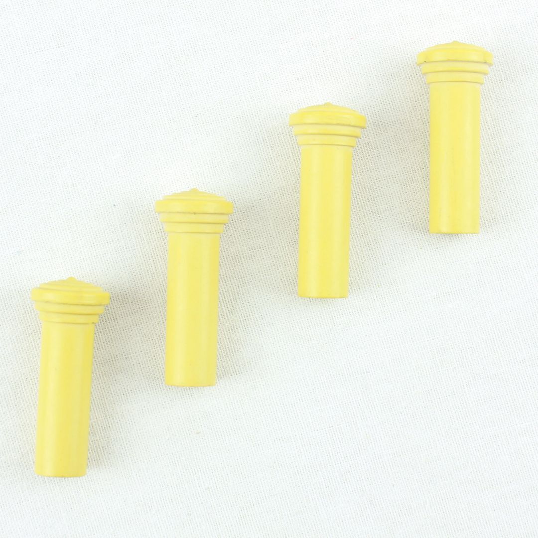 Set Of 4 Pull Up Push Down Door Lock Rod Knobs Light Yellow Color Set ...