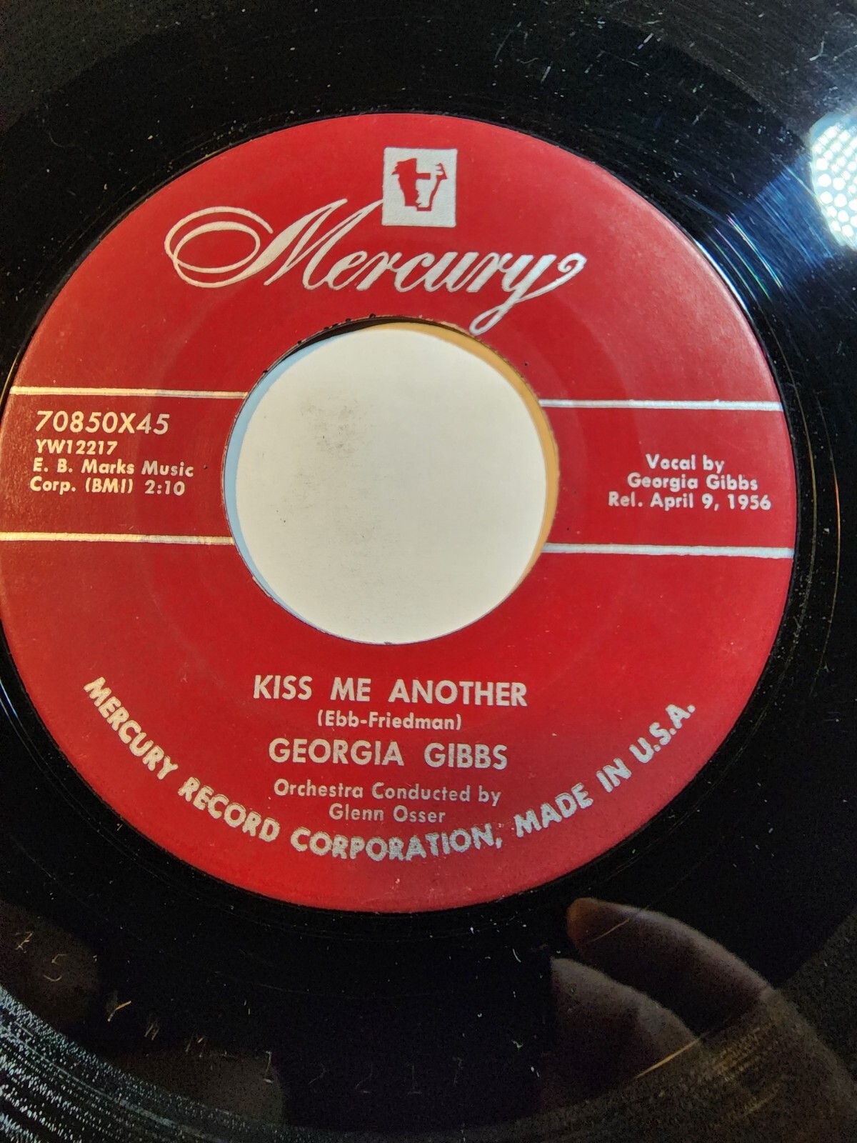 Georgia Gibbs- Kiss Me Another / Fool Of The Year -Mercury 1956 VG+ ...