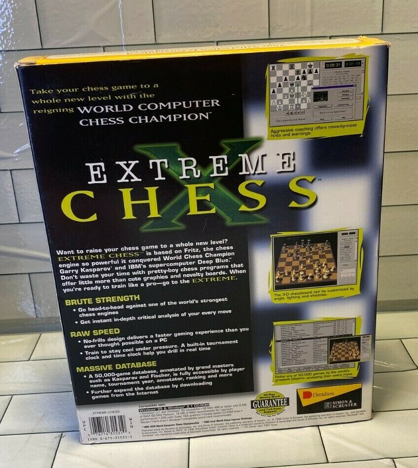 Extreme Chess pc game Windows World Champion Chess CD Rom 1995 Simon ...