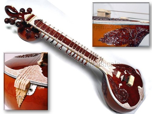 SURBAHAR BASS SITAR WITH FIBERGLASS CASE GSM025 | eBay