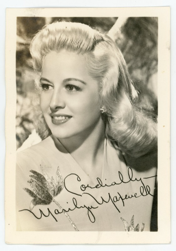 1940s Marilyn Maxwell Actress Real Vintage Photograph F211 | eBay