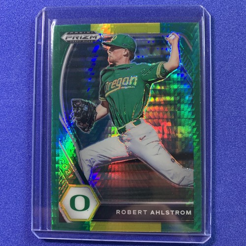2021 Panini Prizm Draft Picks Prizms Green Pulsar #186 Robert Ahlstrom ...