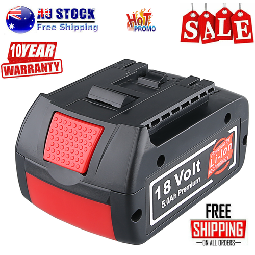 18V 5.0AH 6.5AH Battery For Bosch BAT609 BAT618 17618 25618-01 CAG180B ...