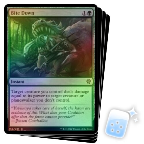 FOIL BITE DOWN X4 Dominaria United DMU Magic MTG MINT CARD | eBay