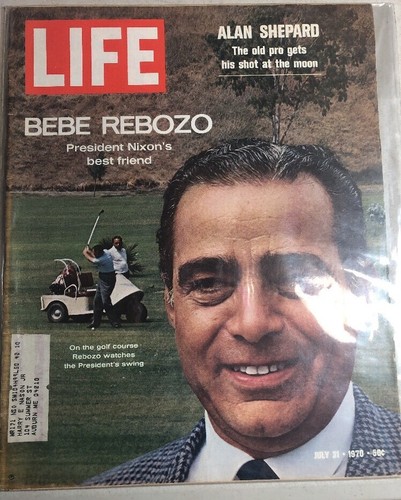 Vintage Life Magazine Pres. Nixon Friend Bebe Rebozo July 31 1970 | eBay