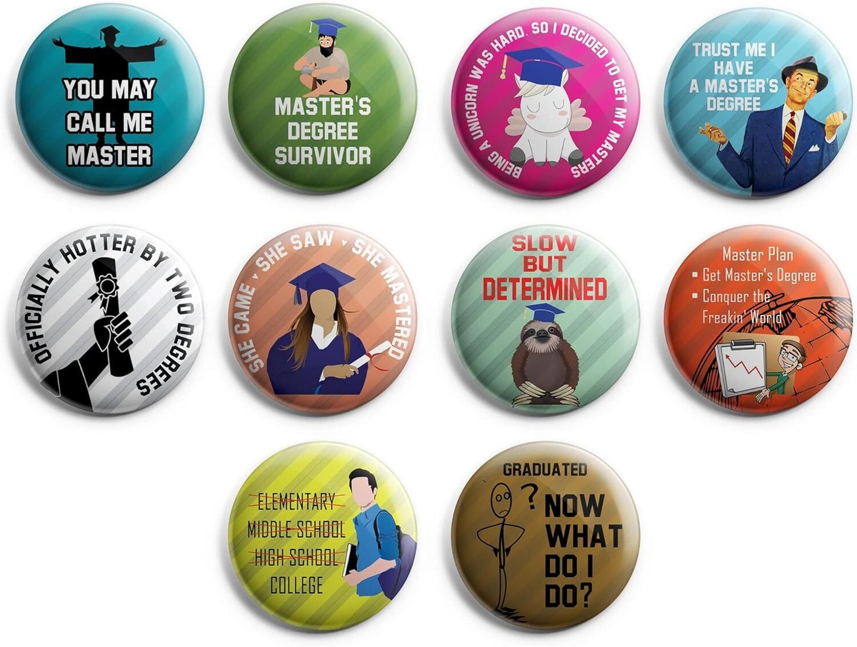 High School Graduation Buttons
