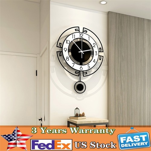 Large Swing Wall Clocks Modern Nordic Fashion Silent Pendulum Clock ...