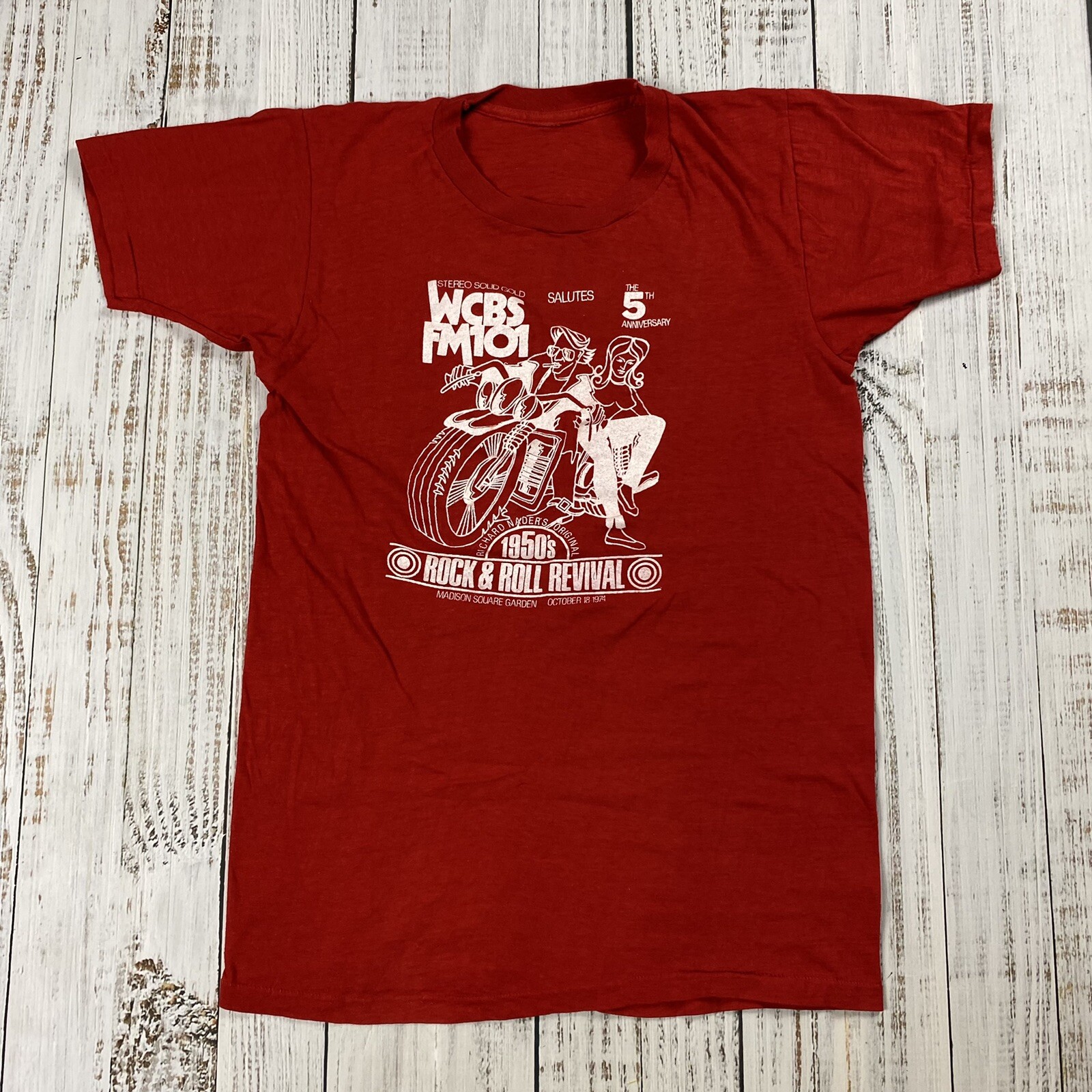 RARE TRUE VINTAGE 1974 RICHARD NADER'S ROCK & ROLL REVIVAL 5th T-SHIRT ...