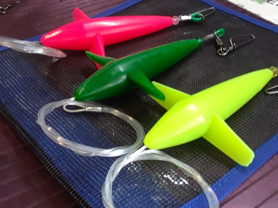 3 Pack Asst #4 Rigged Trolling Bird Teaser FISHING LURE Saltwater. | eBay