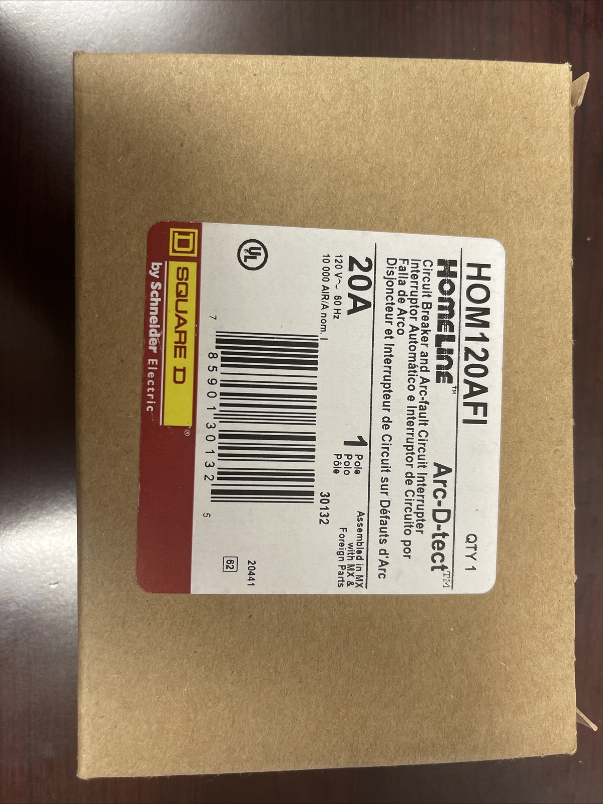 Square D HOM120AFI 20 A Miniature Circuit Breaker for sale online | eBay