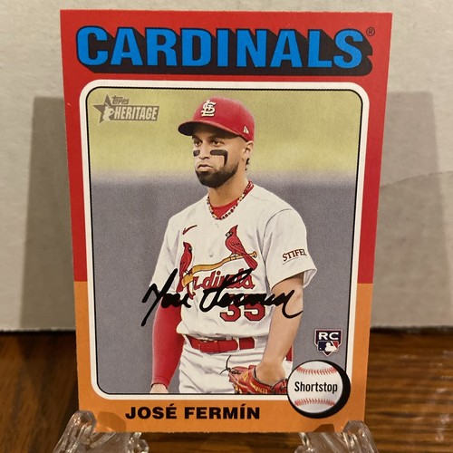 2024 TOPPS HERITAGE #322 JOSE FERMIN ROOKIE CARD ST LOUIS CARDINALS | eBay