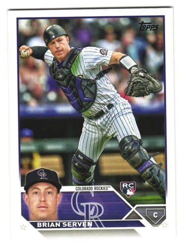 2023 Topps #14 Brian Serven RC Rookie Card **LOT of 10** Colorado ...