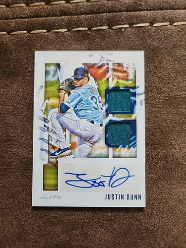 2020 Panini Diamond Kings DK Material Signatures Justin Dunn Rookie ...